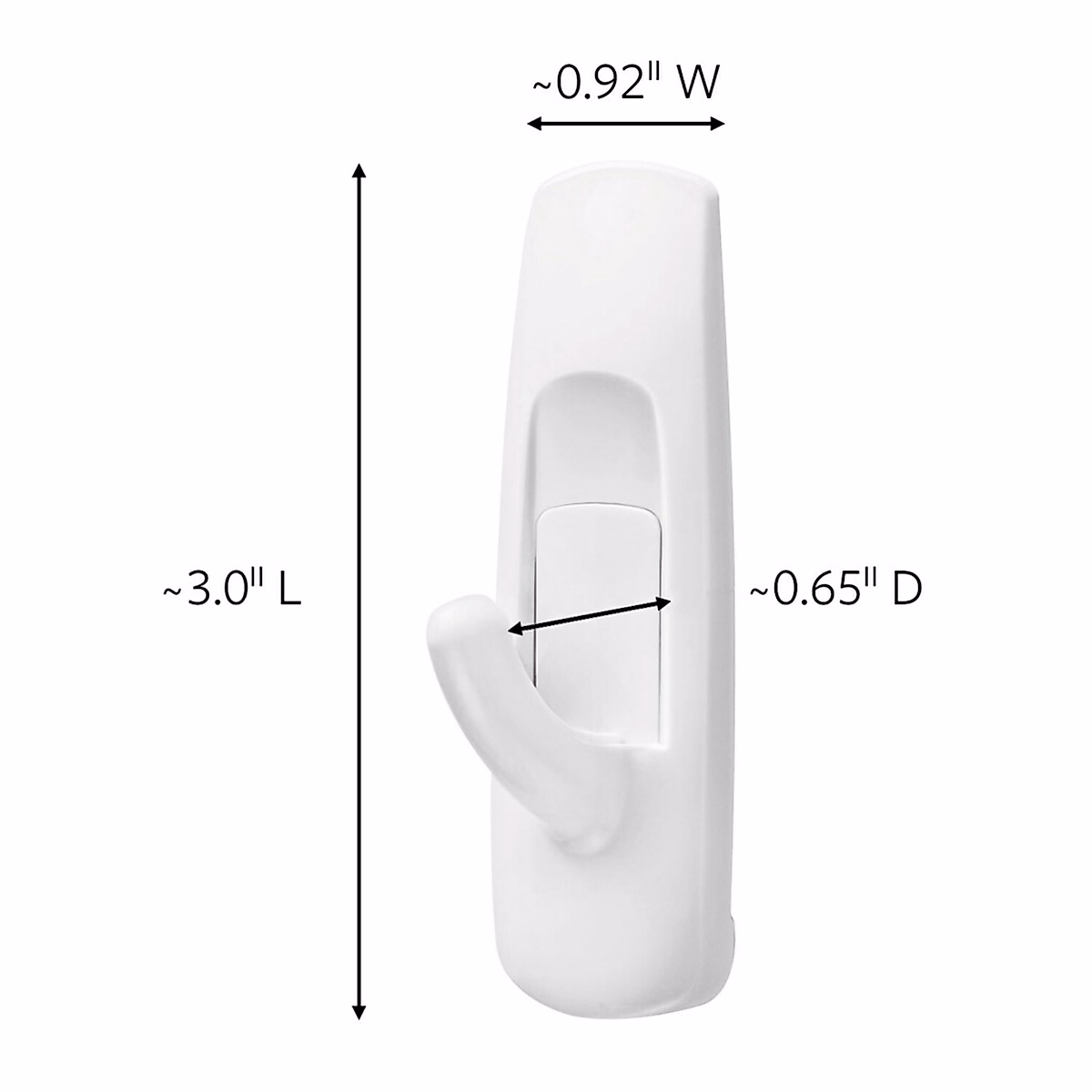 Command Medium Utility Hooks, Damage Free Hanging Wall Hooks with Adhesive Strips, No Tools Wall Hooks for Hanging Organizational Items in Living Spaces, 20 White Hooks and 24 Command Strips