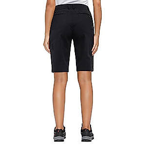 Libin Women's Lightweight Hiking Shorts Quick Dry Cargo Shorts Summer Travel Golf Shorts Outdoor Water Resistant Black S