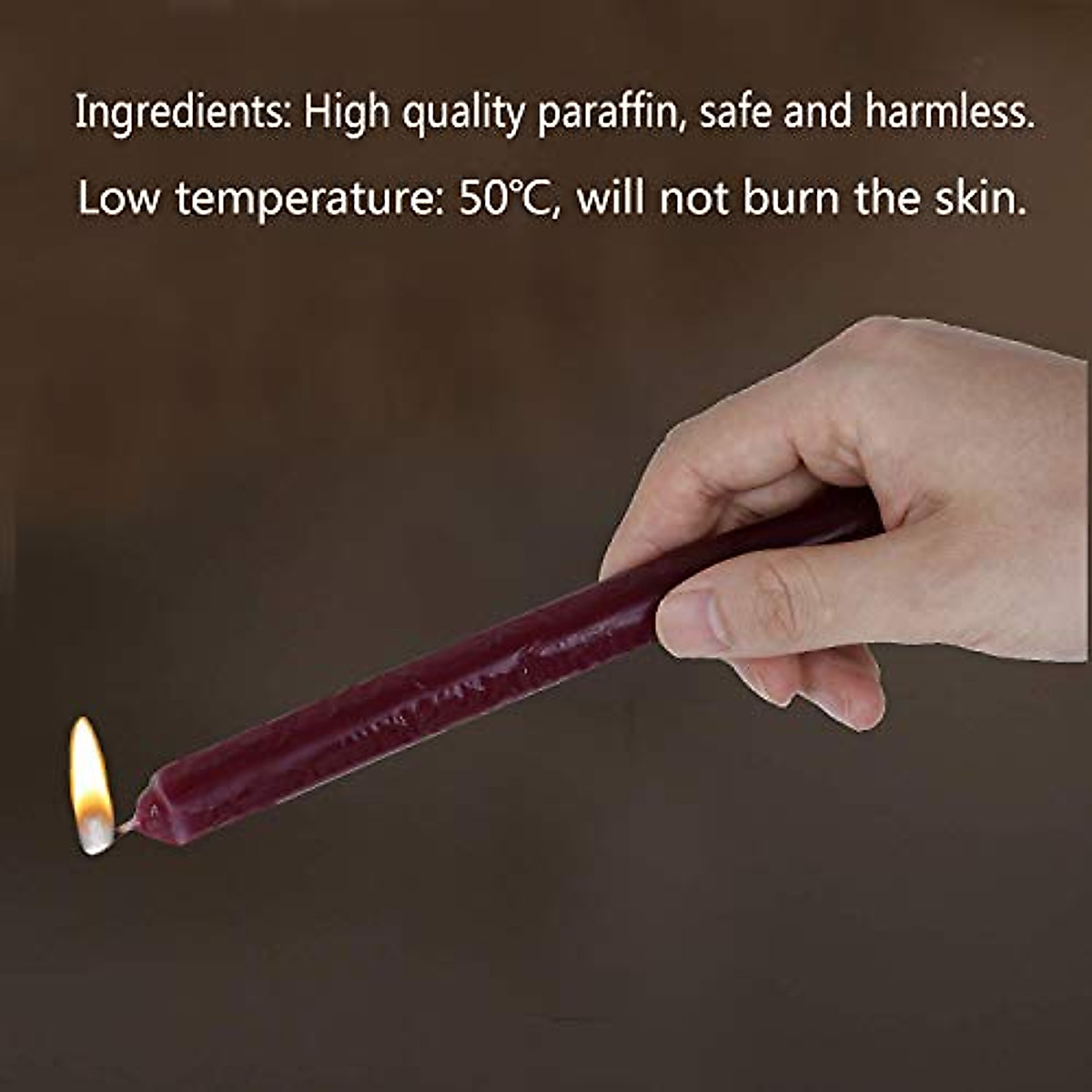 12 Pieces Low Temperature Candles Romantic Candles for Couples Lovers