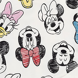 Disney Minnie Mouse Little Girls Crossover Fleece Sweatshirt & Leggings White/Black 7-8