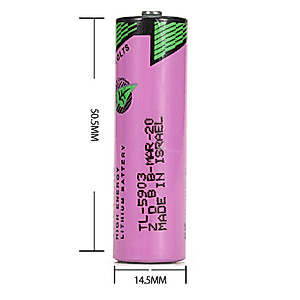 Zivases 10-Pack 3.6V 2400mAh TL-5903/S iXtra Series AA Lithium Battery for Tadiran TL-5903 TL-5104 SL-360 S7-400 ER14500 ER14505 TL-2100 6ES7971-0BA00, CNC Machine, PLC Machine, etc.