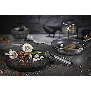 Kuhn Rikon Epicurean Garlic Press, Stainless Steel, 6.5 x 1 x 1.5 inches, Silver