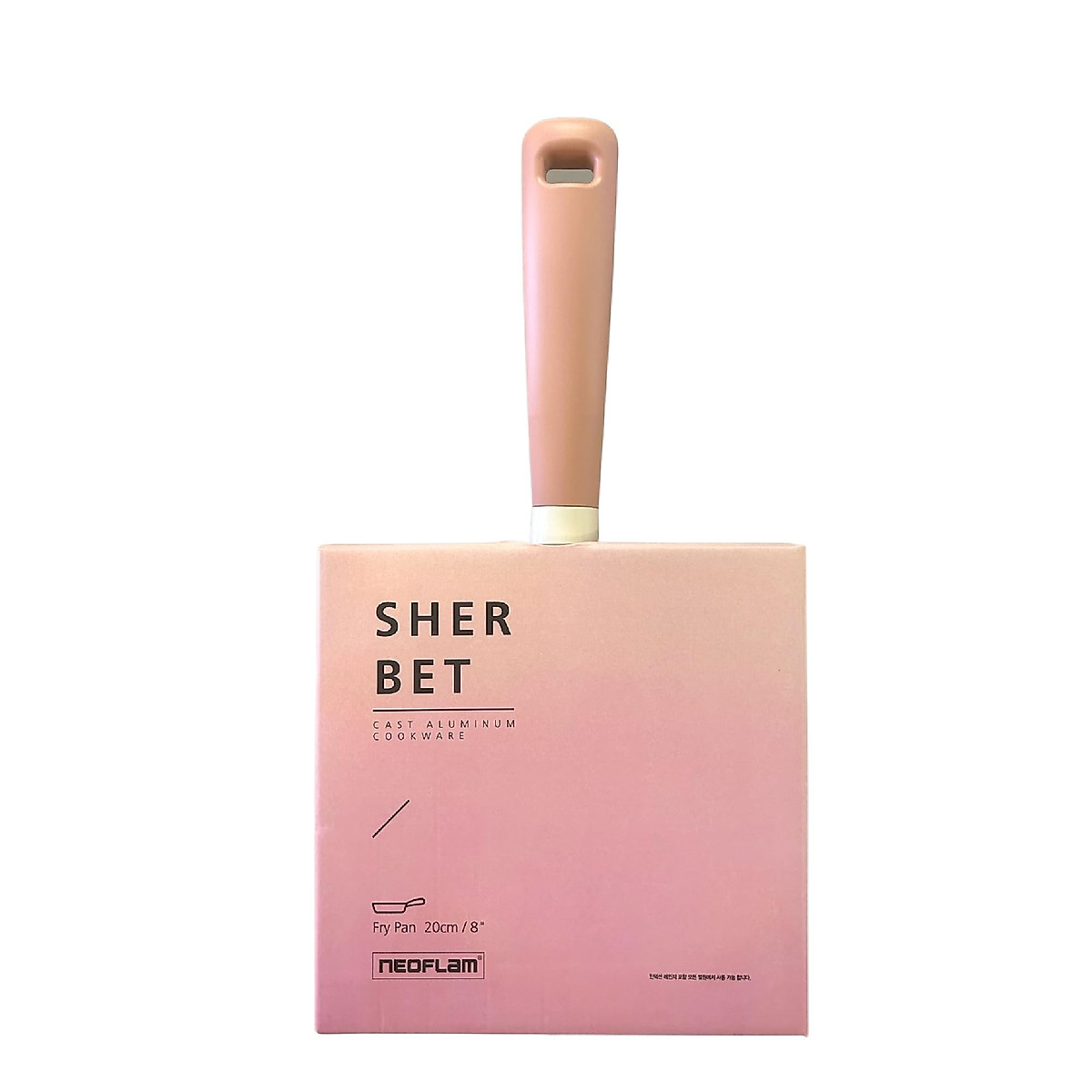 Neoflam Kitchen Nonstick 8-Inch Stir Frying Pan with Soft Touch Handle, Healthy Cooking Ceramic Coating Skillet, Induction Compatible Cookware, Flat Bottom Egg Omelet Pan, Made in Korea (20cm)