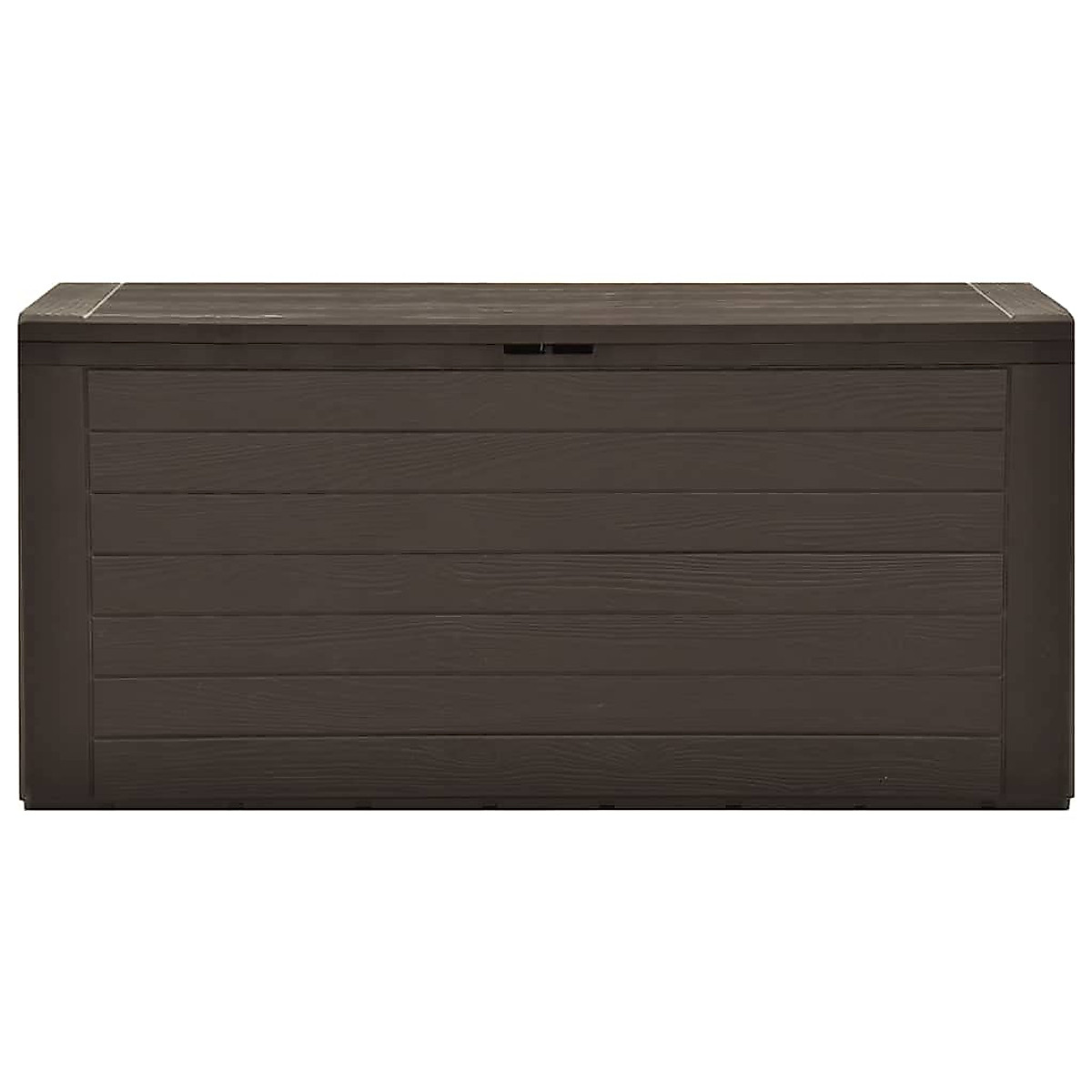 NusGear Garden Storage Box Brown 45.7"x17.3"x21.7" for Patio Furniture Cushions, Pool Toys, and Garden Tools