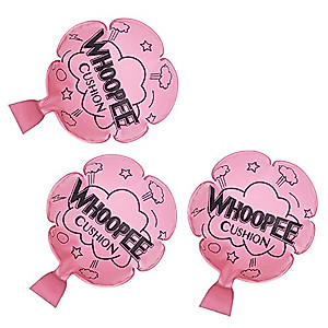 YUESUO [3 Pack] No Powder Whoopee Cushion Set Woopie Cushion Party Favor Joke Ideas for [6 Inch][No Automatic Inflation][Reward][Prank Gag][Novelty Trick Joke] Gift and Toy for Kids,Boys,Girls