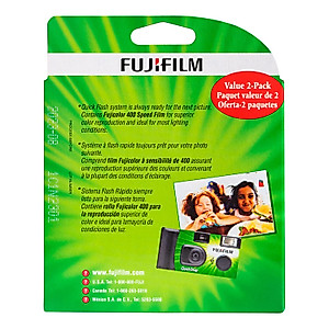 Fujifilm QuickSnap Flash 400 One-Time-Use Camera - 2 Pack