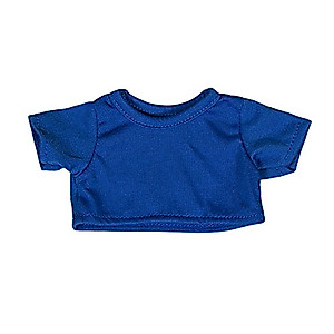 Royal Blue T-Shirt Fits Most 8"-10" Webkinz, Shining Star and 8"-10" Make Your Own Stuffed Animals and Build-A-Bear