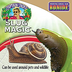 Bonide Captain Jack's Slug Magic Granules, 3 lbs. Snail & Slug Killer, For Organic Formula, Pet Safe Formula