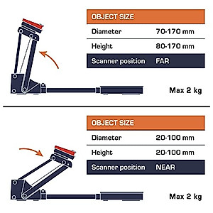 SOL PRO 3D Scanner | White Light Desktop Laser 3D Scanner | High-Accuracy 3D scans | New Generation Auto Scan 0.05 mm