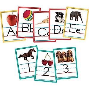 Edupress Alphabet and Numbers Accents, Pack of 36 Multicolored 6" x 8"