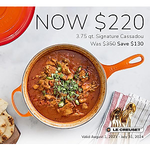 Le Creuset Enameled Cast Iron Signature Cassadou, 3.75 qt., Cerise