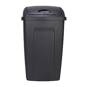 BHCHA 13 Gallon Trash Can, Plastic Swing Top Kitchen Garbage Trash Can
