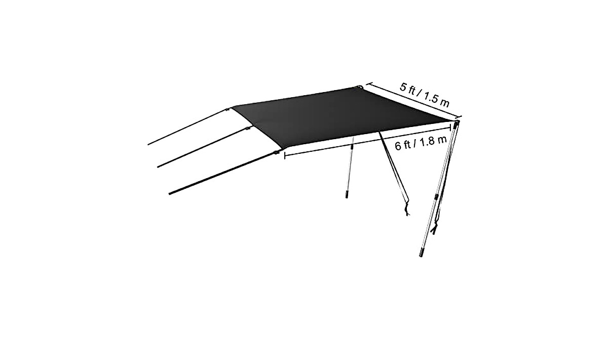 VEVOR T-Top Sun Shade Kit - UV-Proof Boat Shade