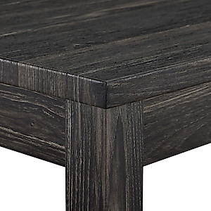 Yone jx je Dining Table, Bar Table and Chairs Set, 5 Piece Dining Table Set, Industrial Kitchen Table and Chairs for 4,Breakfast Table Set, for Living Room, Dining Room, Game Room (Black+ Gray)