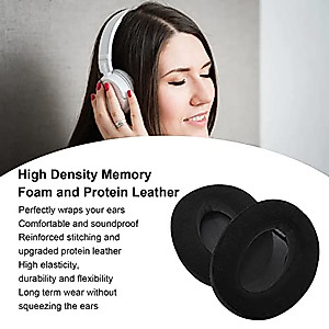 Headphones Replacement Ear Pad, Memory Foam Ear Cushions Cover for WH H910N WH H900N Headphones, Soft and Resistant(Black)