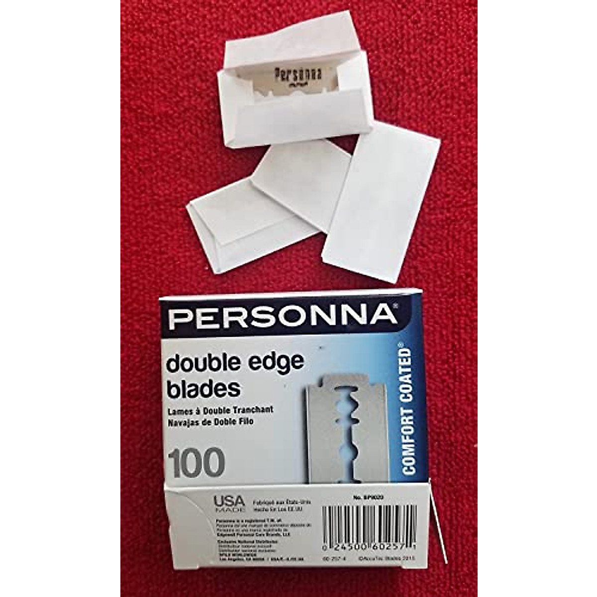 Personna Double Edge Razor Blades in White Wrapper 100 count