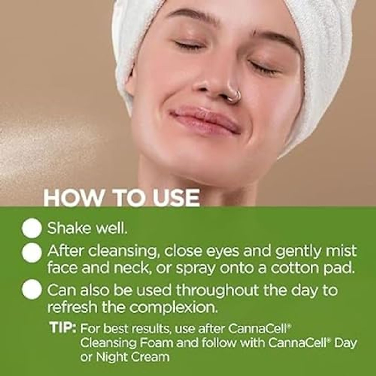 Andalou Naturals CannaCell Hydrating Toner, 6.7 Ounce