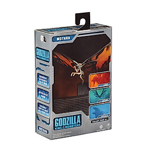 NECA Godzilla 2019: Mothra 7" Action Figure, Multicolor