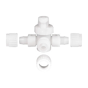 RecPro RV Plumbing Hardware | 06910 | 3-Way 1/2" Compression Fitting Directional/Bypass Valve | Pex Pipe/Tubing Fittings (1 Fitting)