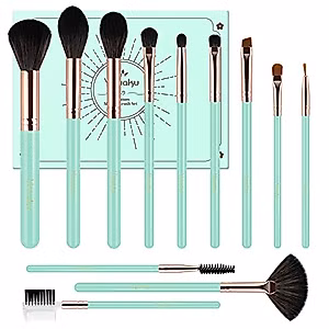 Makeup Brushes Set Professional from an Array of Eyeshadow Foundation Brushes to a Concealer Brush to Eyelash and Blusher Brushes 12 Pcs soft Make up Brush Kit, These vegan and cruelty-free brushes have soft synthetic bristles that work perfectly with any