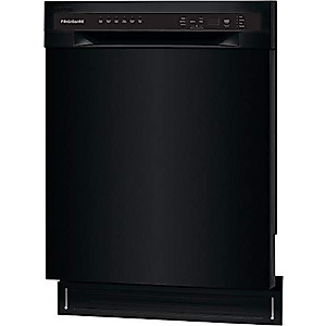 Frigidaire FFBD2420UB 24" Full Console Dishwasher with Stainless Steel Drum 12 Place Settings 6 Wash Cycles and Heated Drying System in Black