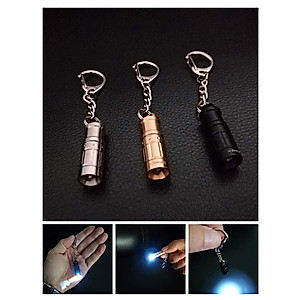Nitefox e1 Smallest Super Tiny Keychain Flashlight Bright Long Lifetime Waterproof Key Ring Light for Everyday EDC Emergency Dog Walking Sleeping Reading Nice Gift for Family Kids Parents Friends