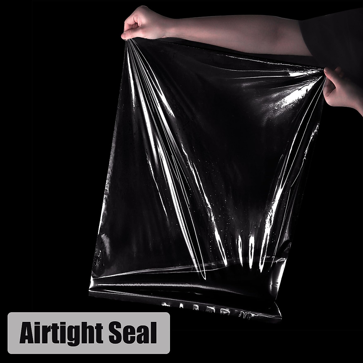 Elsjoy 50 Pack 18" x 24" Large Plastic Zipper Storage Bags, 5 Gallon Reclosable Storage Bags Resealable Plastic Bags for Clothes, Clear Reusable XL Zip Bags for Moving, Food, Clothing