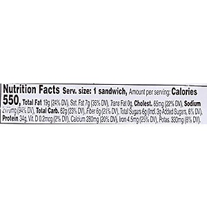 Hillshire Farm, Turkey Bacon Club Flatbread Sandwich, 8.6 oz. (10 Count)