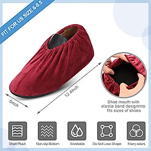 11 Pairs Reusable Non Slip Cloth Shoe Covers Washable Thickened Boot Shoe Covers for Indoors and Households, 11 Colors