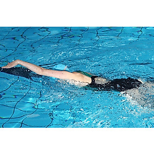 beautyin Women Lap Bathing Suit Swimmer Trainning Swimsuit Tummy Control Swimwear Black Green