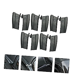 Vaguelly 10pcs roof gutter rv parts abs Vehicle Rainwater Diverter remolque para autos car gutter spouts Car Roof Rainwater Diverter Rainwater Diversion Slot Auto Parts dripping water