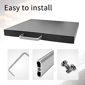 Table Top Griddle Hood for Blackstone, 22'' Hard Cover Lid Fits Blackstone Front and Rear Grease Model 5011, Griddle Accessories for 22 inch Griddle