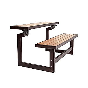 Lifetime 60054 Convertible Bench/Table, Faux Wood Construction & Ace Flyer Airplane Teeter Totter - Earthtone (90135)