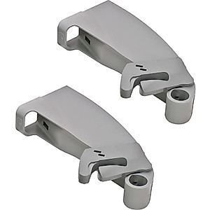 Lemans II Set 2-Shelf Lazy Susan with Soft-Close for Blind Base Corner Cabinets, Chrome and Gray (574 sq. Model 40, Tray Size: 12", Swings Left)