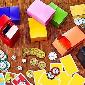 Deekin 18 Packs Deck Cards Box Trading Card Storage Box Playing Card Case Card Carrying Case for Family Party Games Supplies (Bright Color,4 x 2.8 x 2 Inch)