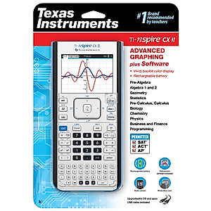 Texas Instruments TI-Nspire CX II Color Graphing Calculator with Student Software (PC/Mac)