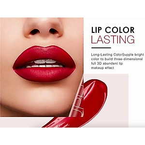 EVELIER Galaxy Lipstick - Matte, Moisturizing, Plush, Pigment-Rich Colors with Silky, Full Color Finish & Intense Hydration for All Day Coverage (Glamour Red)