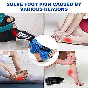 Gushijieju Plantar Fasciitis Night Splint Latest Version, Adjustable Foot Brace for Plantar Fasciitis Achilles Tendonitis Foot Drop Heel Pain Relief Women Men(1 Pack)