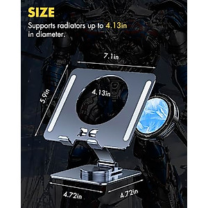 ACEDAYS iPad Cooler,Magnetic Tablet Cooler for ipad/Surface pro/Samsung Tab,Universal Radiator with Temperature Display for Mobile Gaming,Tiktok Live Streaming(Including Tablet stand Holder)