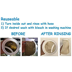 AquaticHI 4 Pack Felt Filter Socks, 200 Micron, 4 Inch Ring by 8 Inch Long, for Freshwater/Saltwater Aquariums, Ponds, Use in Sumps/Overflows