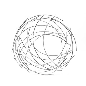 LuxenHome Silver Abstract Metal Wall decor, Mordern Iron Sticks Round Wall Art, Large Contemporary Bling Wall Sculptures, Hanging for Living Room Bedroom Office, 26 inch, Silver