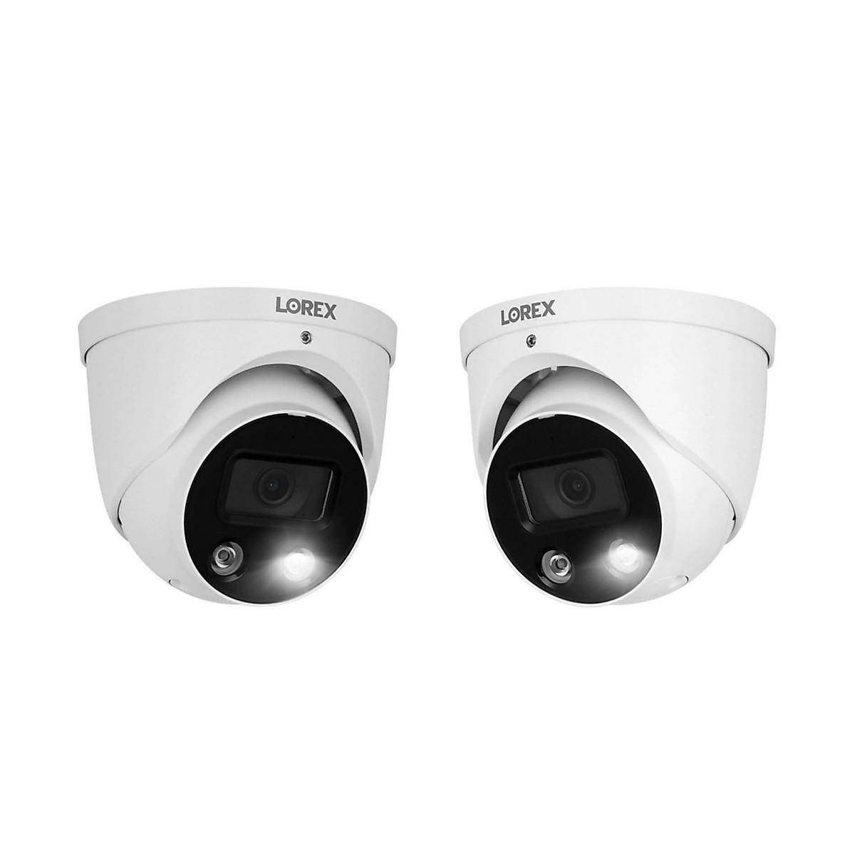 Lorex 4K Ultra HD Smart Deterrence IP 8MP Remote Access Dome Camera with Smart Motion Detection Plus Bundle (2-Pack) (2 Items)