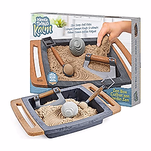 Kinetic Sand Kalm, Zen Garden Box Fidget Toy with All-Natural Kinetic Sand and 3 Tools for Relaxing Play, Sensory Toys, Sand Toys for Adults and Kids