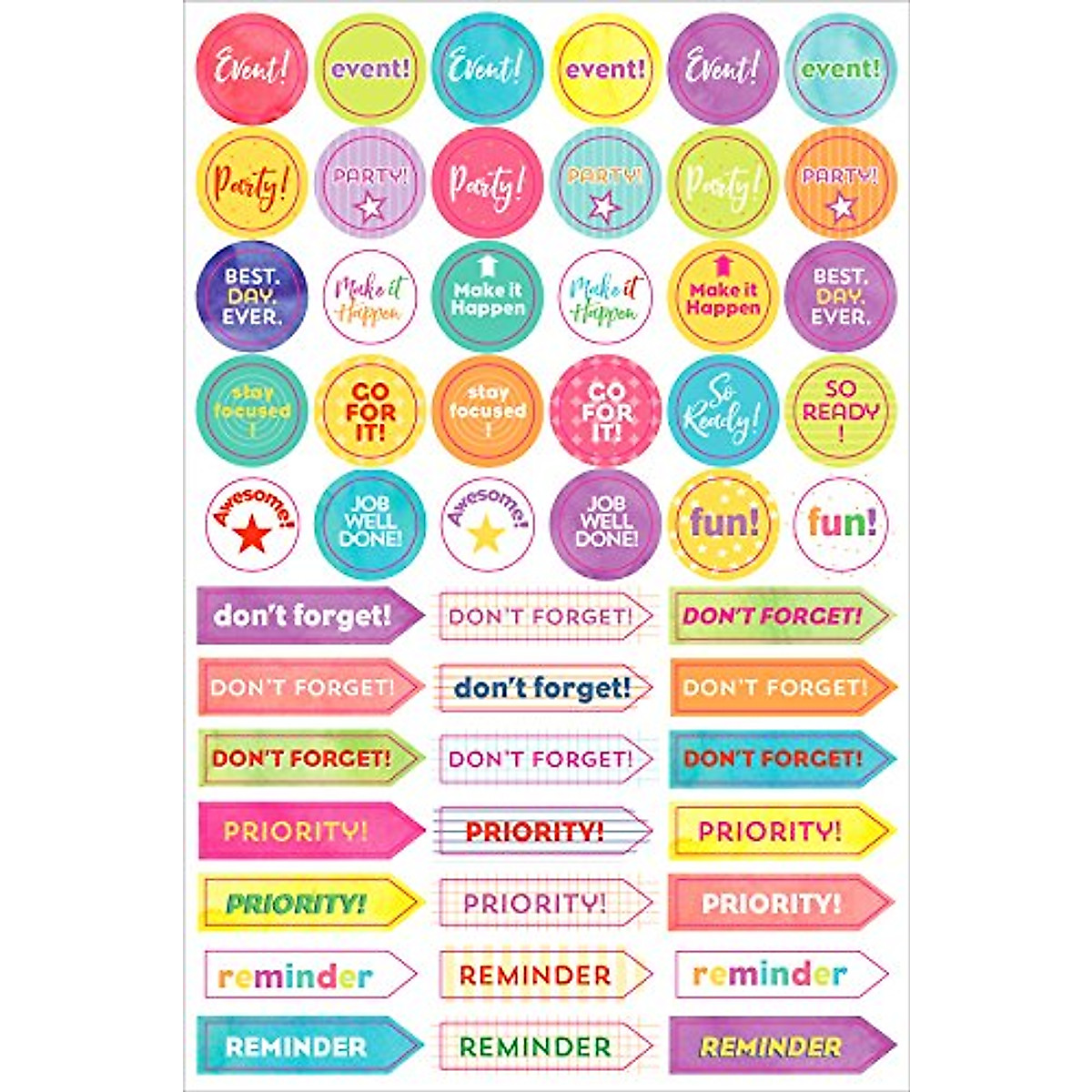 Student Planner Stickers (Set of 575 Stickers)