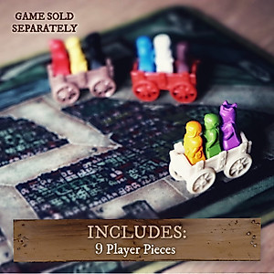 Bristol 1350 Custom Pawn Meeples for Board Game, Set of 9 Player Pieces