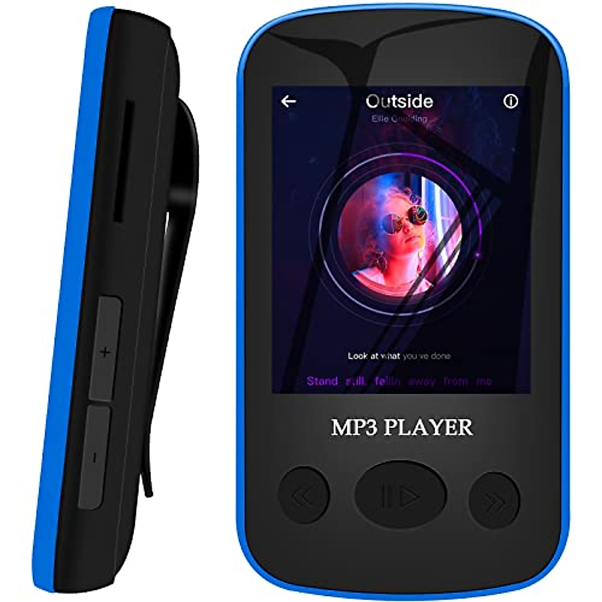 16GB Clip Mp3 Player with Bluetooth 5.0 - pebuwet Portable Digital Music Player MP3 MP4 Player with Clip for Kids with USB-C for Sports Running Super Light Wearable Small Walkman Player