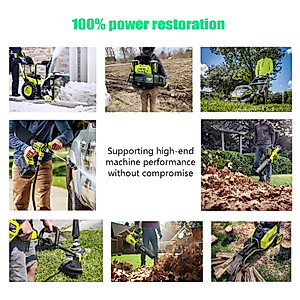 TenHutt 【Upgrade】 6.0Ah 40V Battery Replacement for Ryobi 40V Battery OP4060 for Ryobi 40Volt Cordless Tool Li-ion Battery OP4015 OP4026 OP40201 OP40261 OP4030 OP40301 OP4040 OP40401 OP4050 OP40601