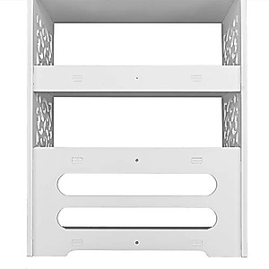 BILEK 6 Tiers Wooden Shoes Rack Free Standing Shoe Shelf Storage Organizer, Stable Structure & Strong Material, for Convenient Shoe Organization,White(16.54" x 9.45" x 38.19")