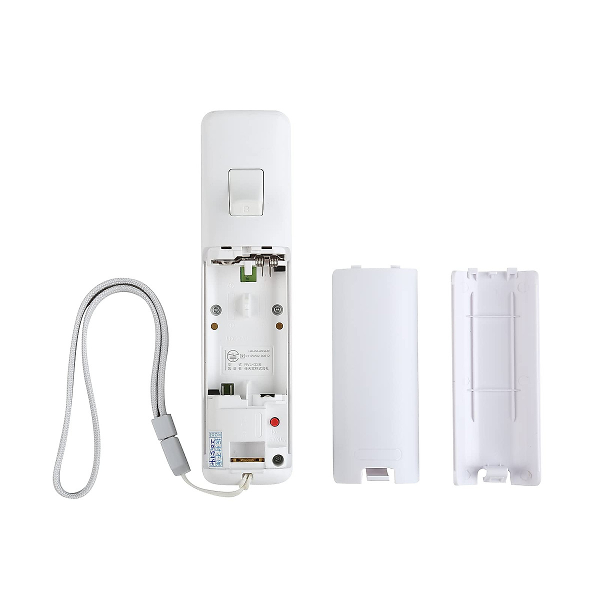 Wii Remote Controller Battery Cover, 2 Pack Back Cover Replacement for Nintendo Wii U Remote – White