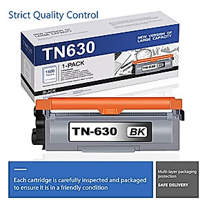 EDH Compatible TN630 TN-630 Toner Cartridge Replacement for Brother High Yield Compatible with DCP-L2520DW HL-L2360DW L2380DW L2300D L2305W L2315DW MFC-L2707DW L2740DW L2685DW Printer (1 Pack,Black)